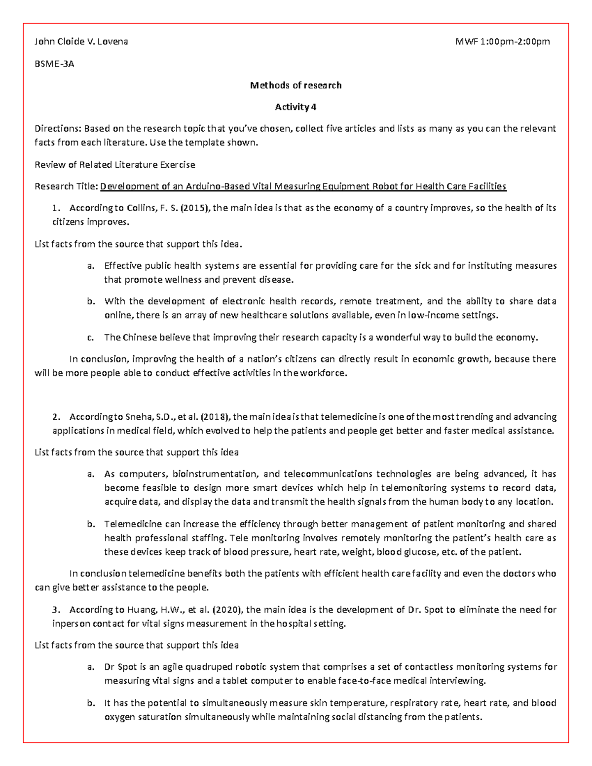 Methods of Research Activity 4 - John Cloide V. Lovena MWF 1:00pm-2 ...