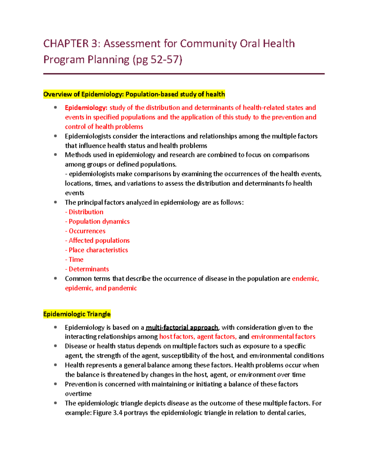 Chapter 3 Assessment for Community Oral Health Program Planning ...