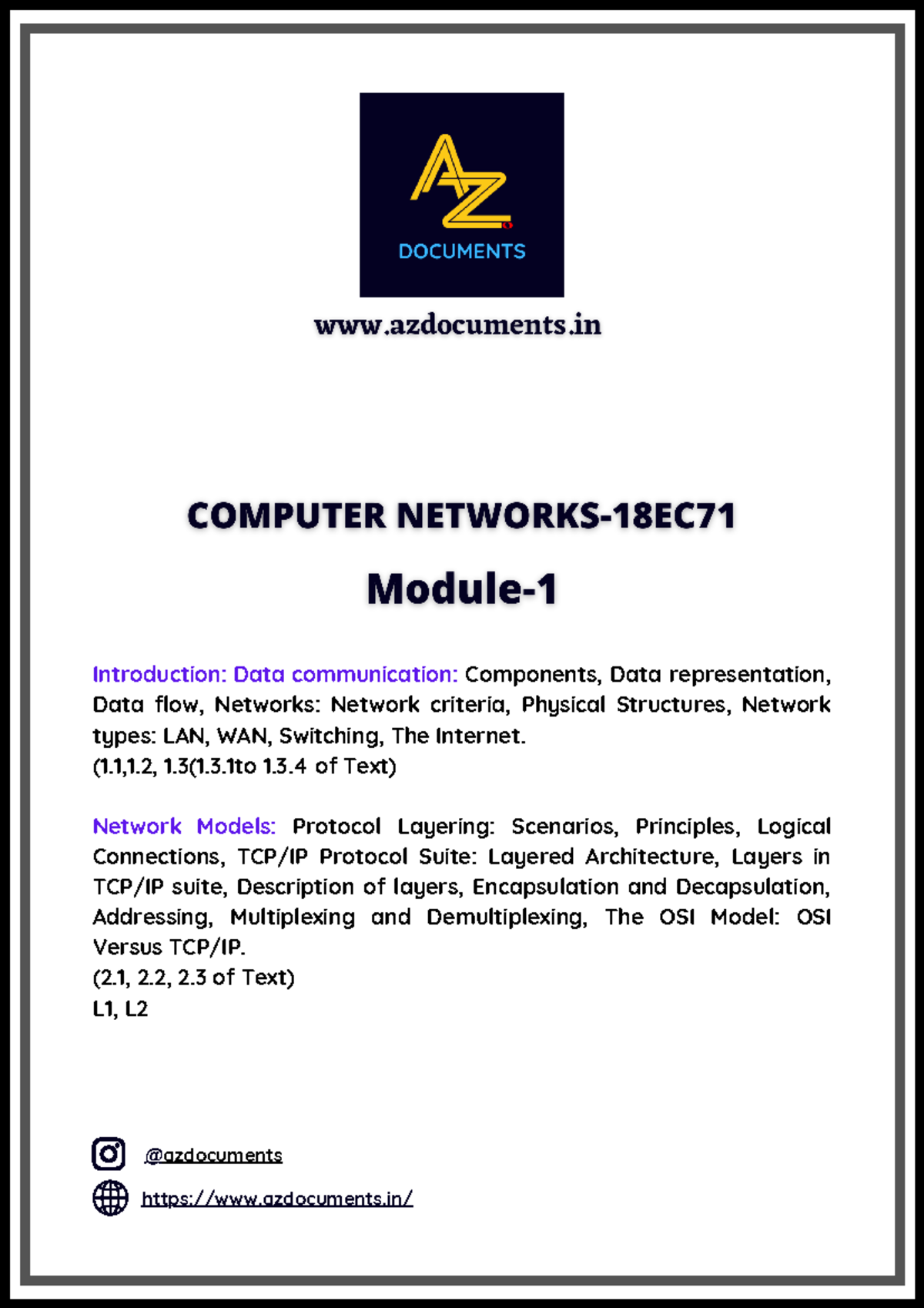 CN Mod1@Az Documents - A good notes for good students - azdocuments ...