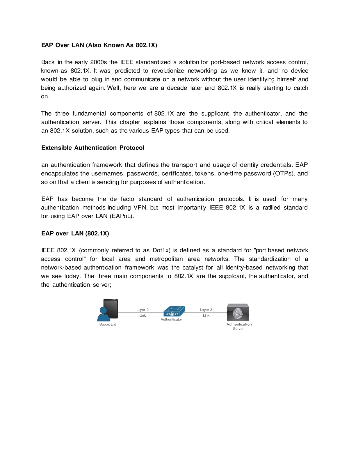 Week 15 Securing the Network Infrastructure - EAP Over LAN (Also Known As 802) Back in the early ...