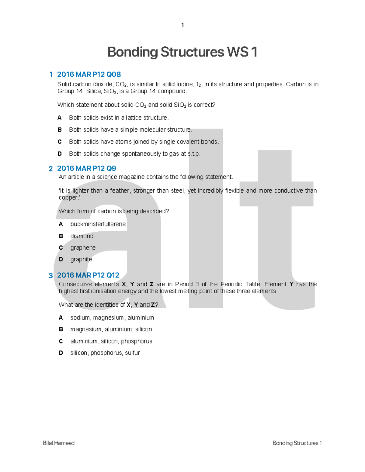 09 Bonding Structures WS 2022 - Bonding Structures WS 1 1 2 3 2016 MAR ...