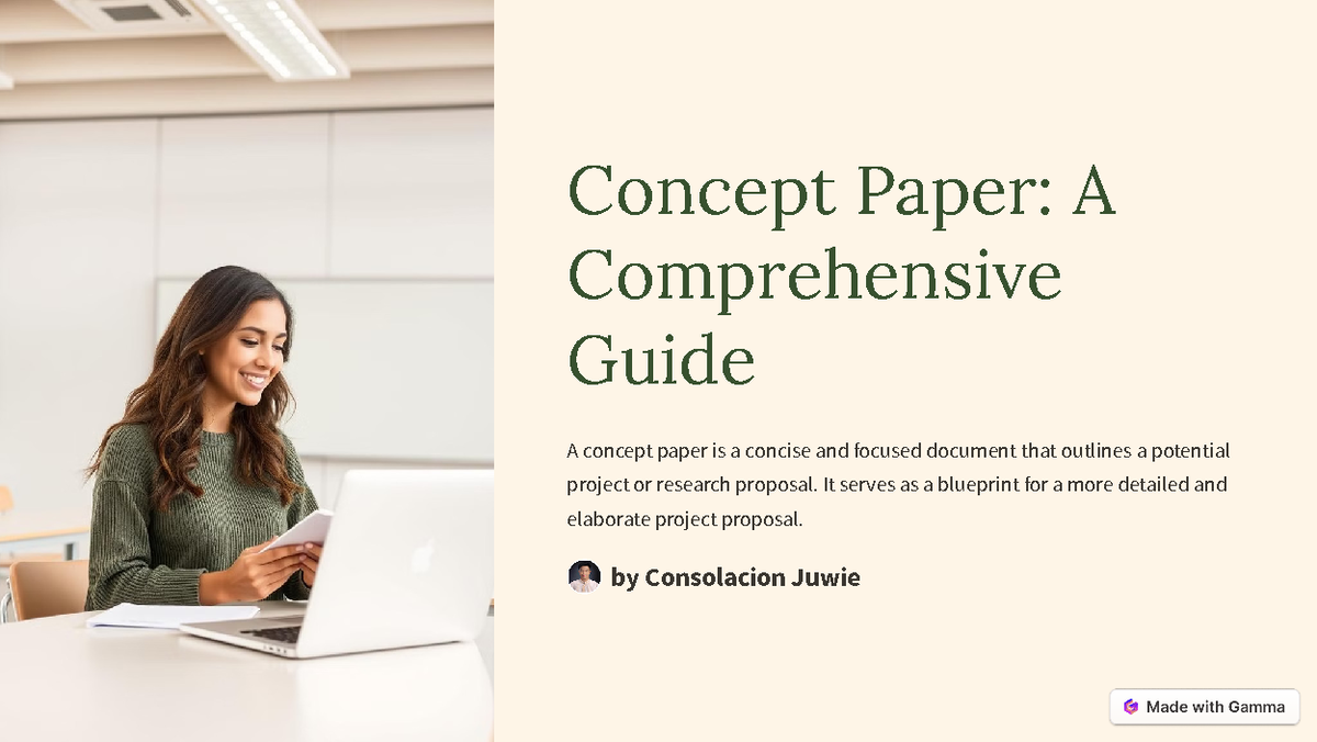 Concept Paper A Comprehensive Guide - Concept Paper: A Comprehensive ...