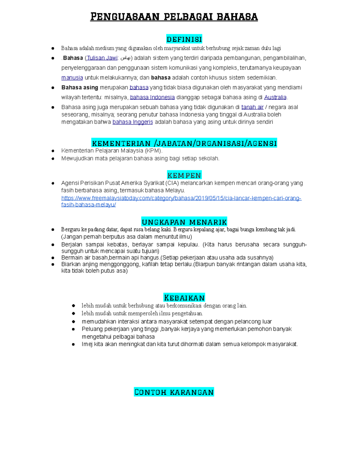 7. Penguasaan Pelbagai Bahasa - Penguasaan pelbagai bahasa definisi ...