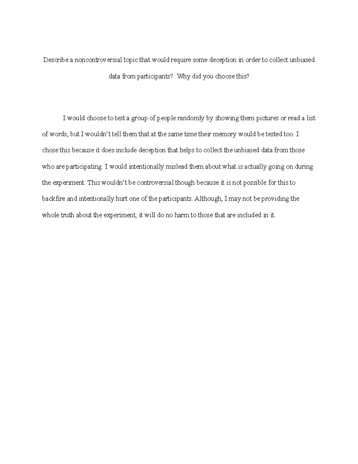 Opinion writing - Describe a noncontroversial topic that would require ...