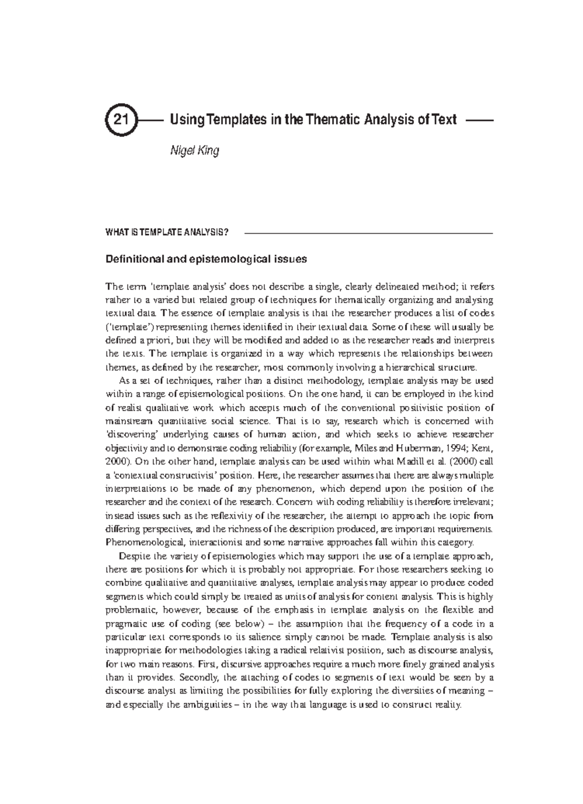 KIng04Template Analysis - 21 –––– Using Templates in the Thematic ...