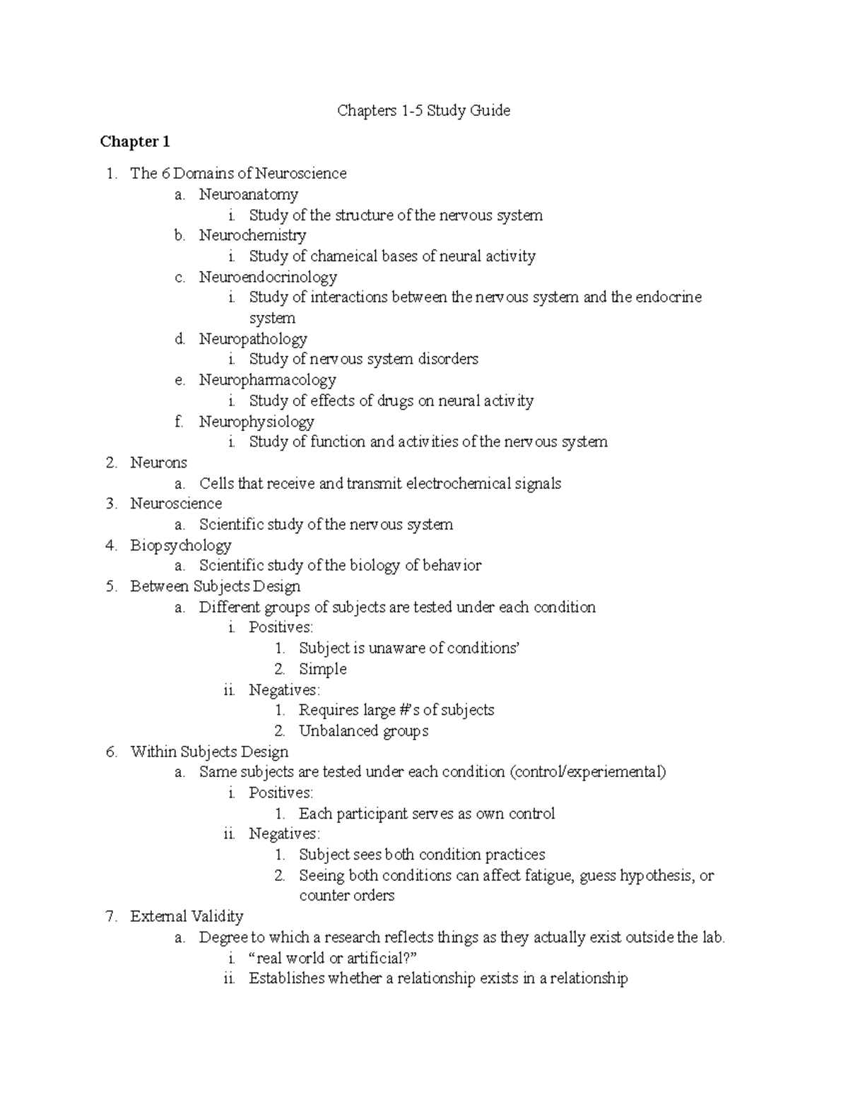 Study Guide 1-5 - notes on chapters 1-5 - Chapters 1-5 Study Guide ... Study Guide 1-5 - notes on chapters 1-5 - Chapters 1-5 Study Guide ...