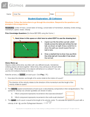 Lab 3 Projectile Motion - Lab 3: Projectile Motion of Marble Objective ...