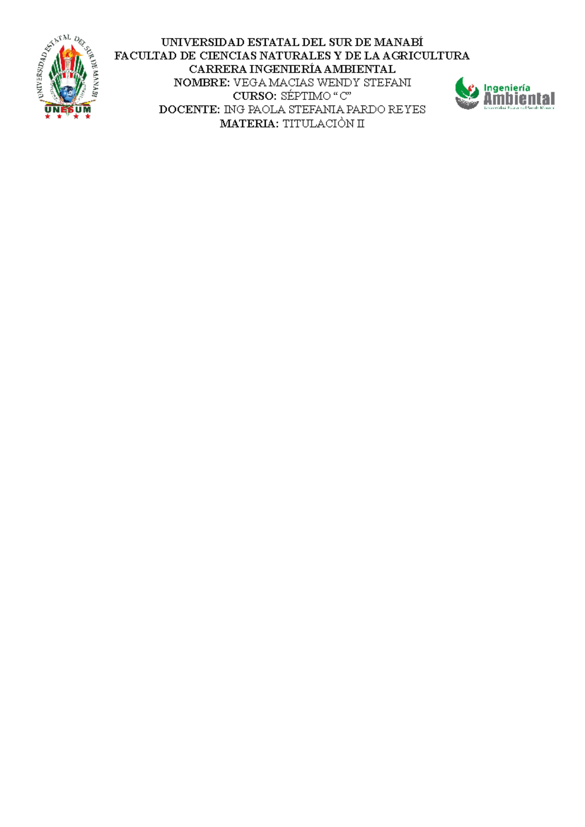 Titulacion 1 - Titulación - UNIVERSIDAD ESTATAL DEL SUR DE MANABÍ ...