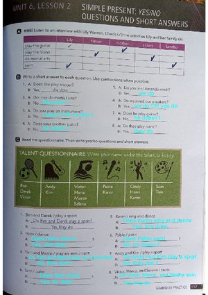 INTRO_ UNIDAD 3 MyELT - Intro / Unit 3 / Lesson AGrammar 1 INSTRUCTIONS Look at the photos ...