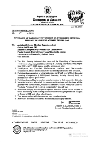 RM-1101 Extension - Memo - Education - Studocu