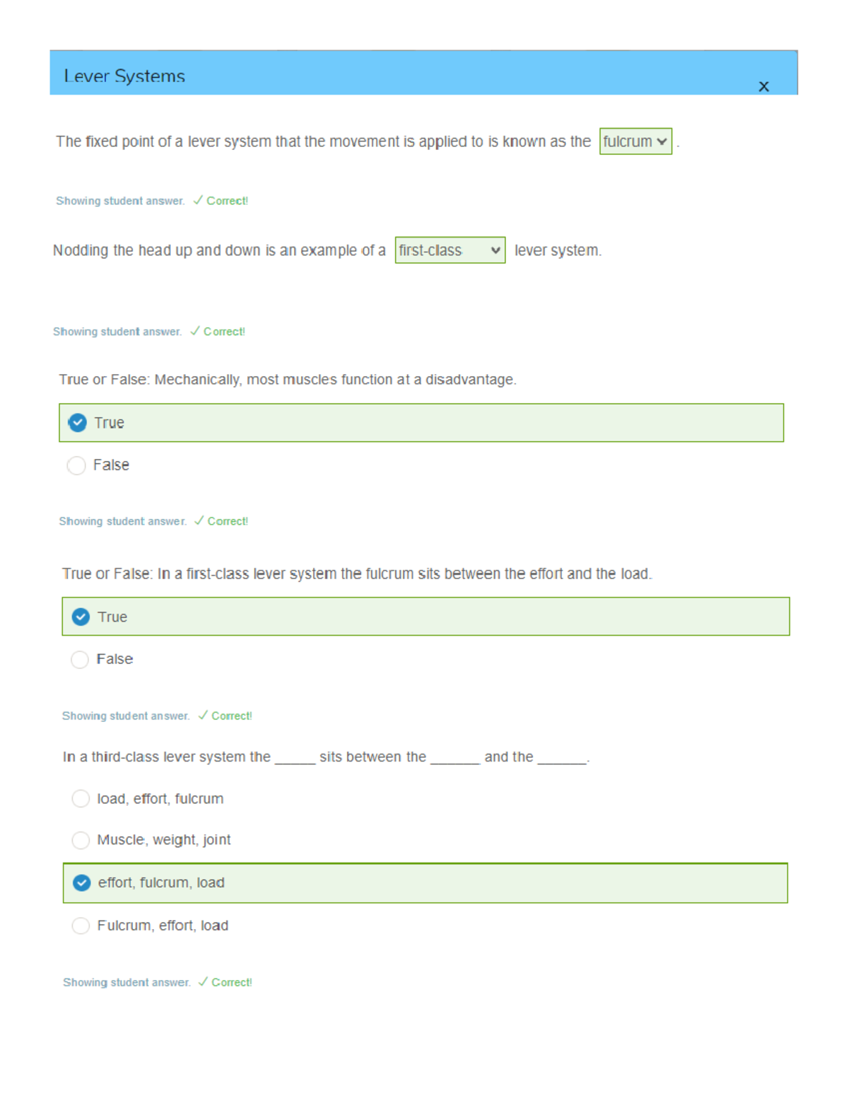 Lever systems - Edapt - BIOS-252 - Studocu