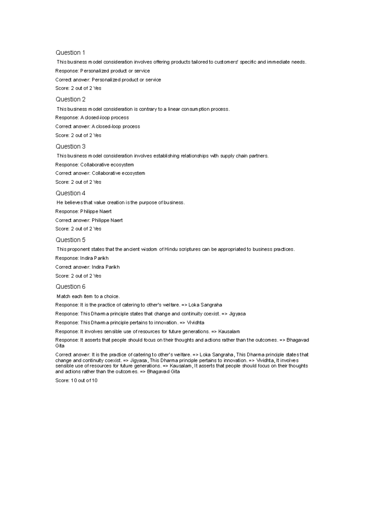 Entrep quiz - THIS IS A QUIZ - Question 1 This business model ...