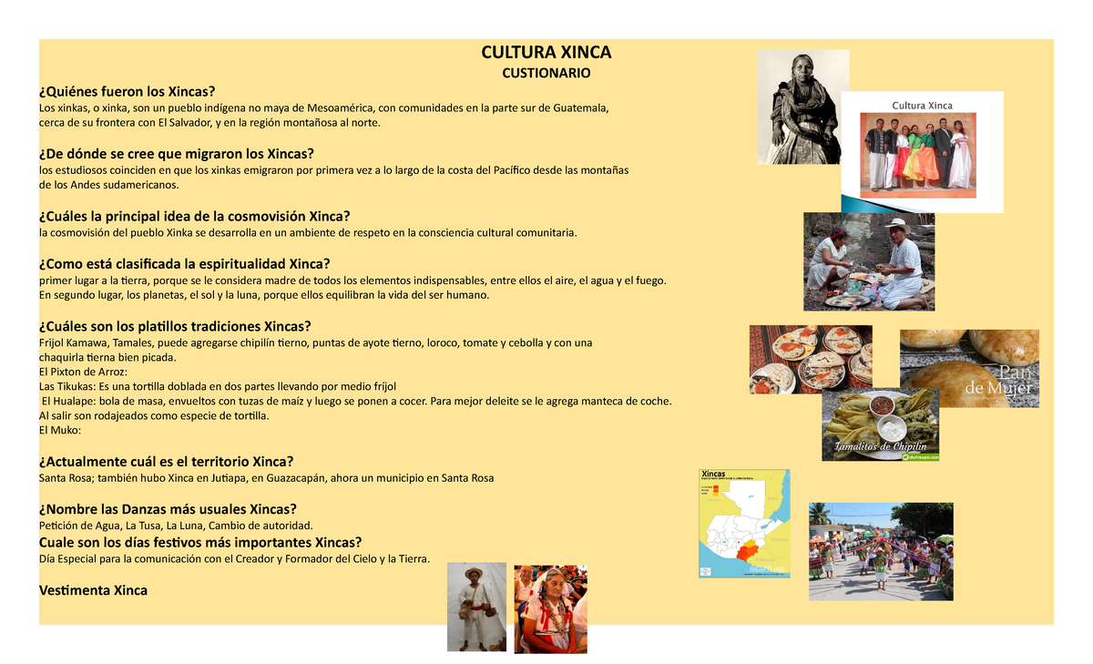 Cultura Xinca y Garifuna - CULTURA XINCA CUSTIONARIO ¿Quiénes fueron ...