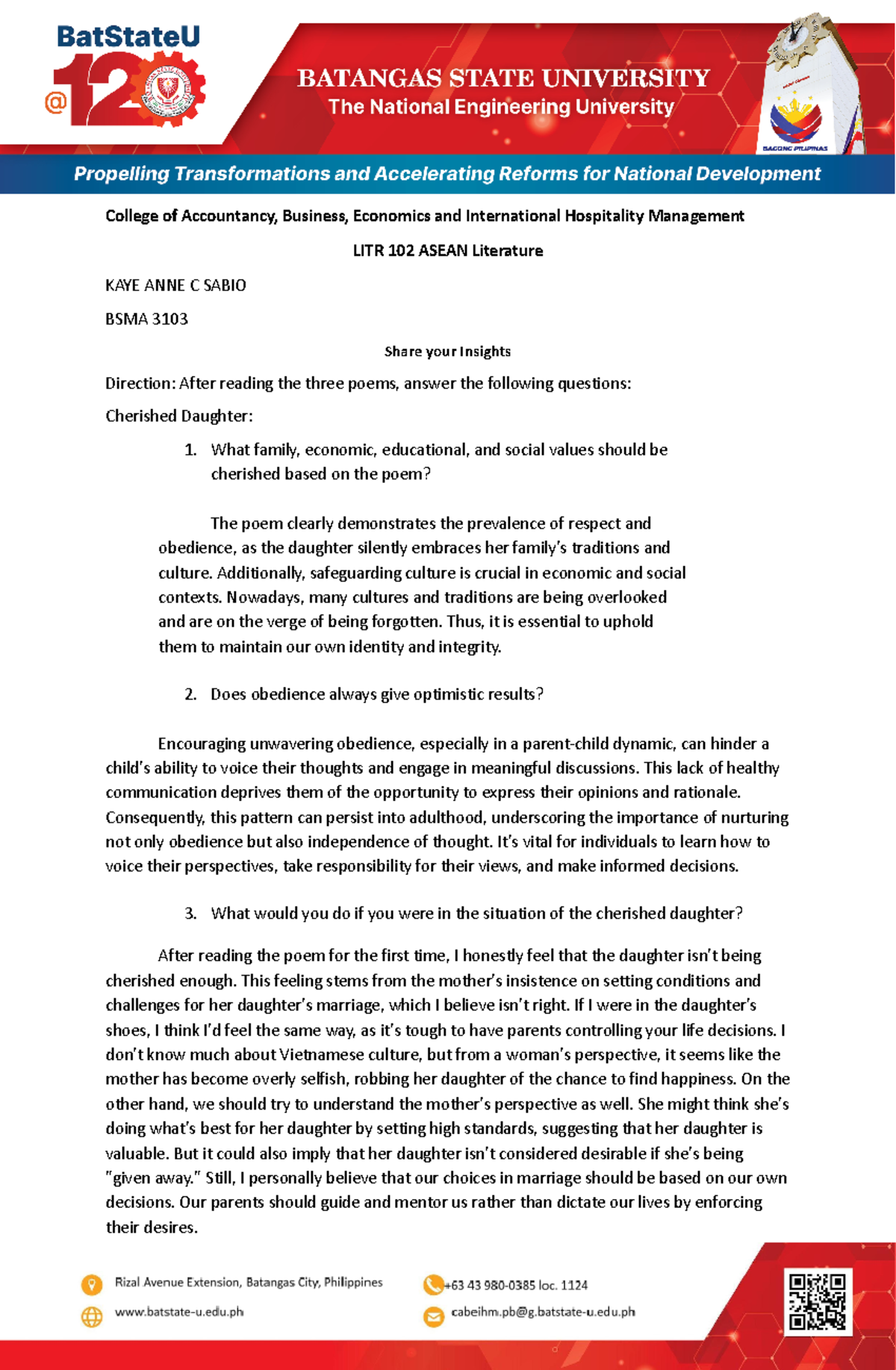 Asean Activity 2 - kkfgffhguiug - College of Accountancy, Business ...