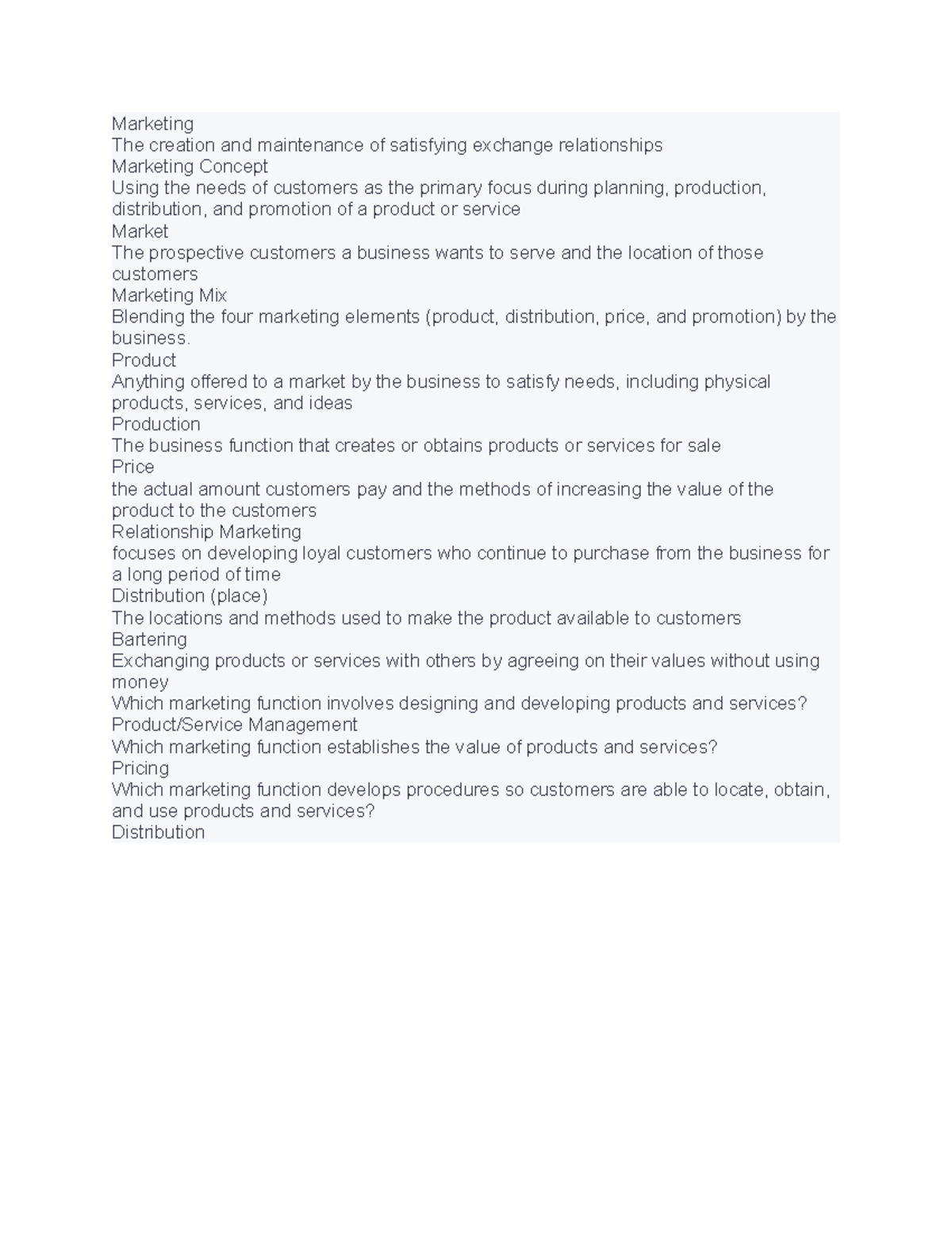 Marketing is the process of intentionally stimulating demand for and ...