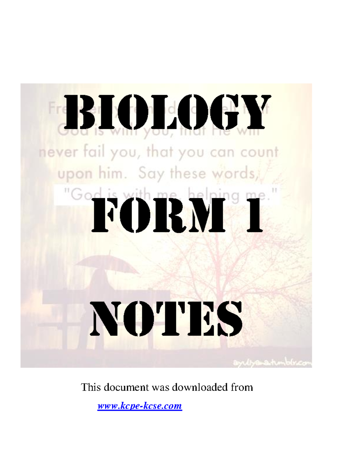 Biology-form-1-notes (2023 11 13 08 17 14 UTC) - BIOLOGY FORM 1 NOTES ...