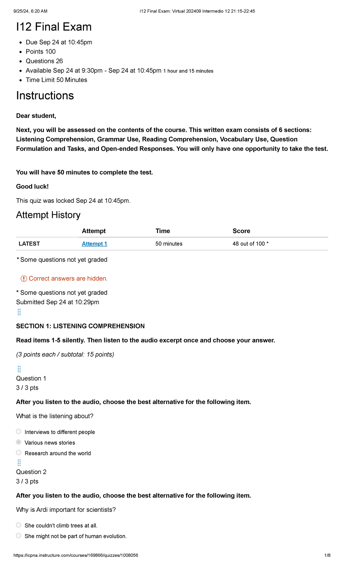 I12 Final Exam Virtual 202409 Intermedio 12 21 15-22 45 - I12 Final ...