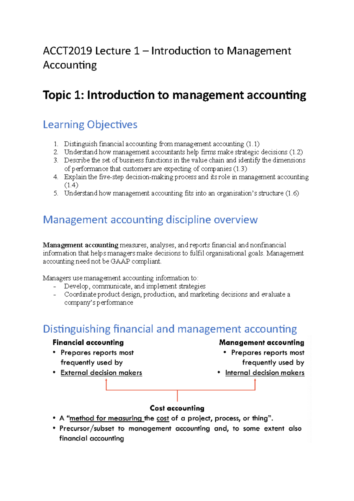 ACCT2019 Lecture 1 2021 Semester 2 - ACCT2019 Lecture 1 – Introduction ...