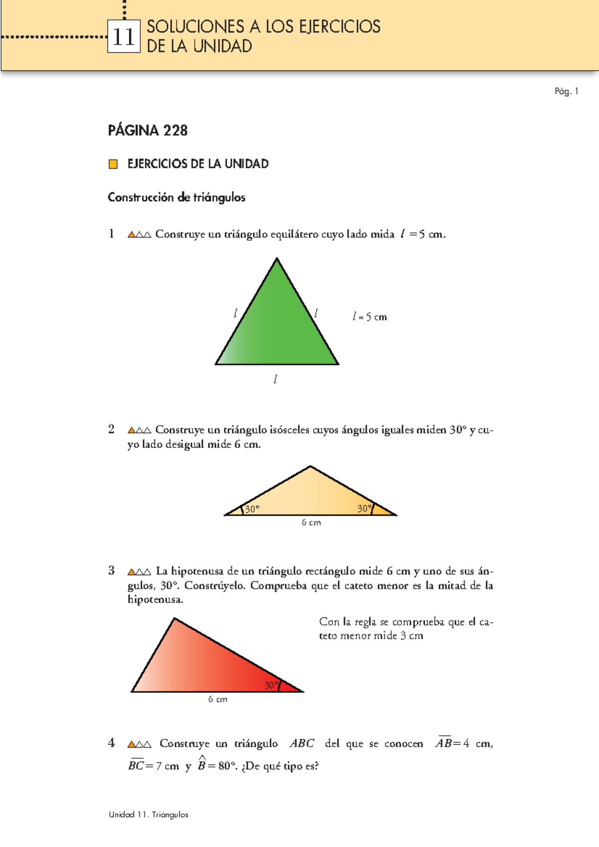 Unidad 11 - PÁGINA 228 EJERCICIOS DE LA UNIDAD Construcción de ...