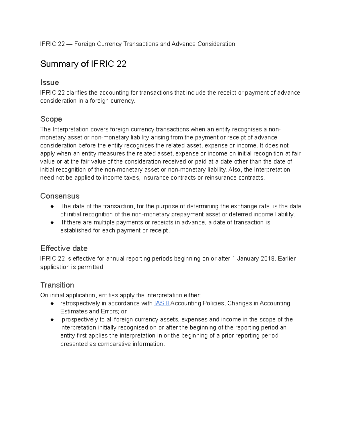 Ifric 22 - this are the standards of accounting - IFRIC 22 — Foreign ...