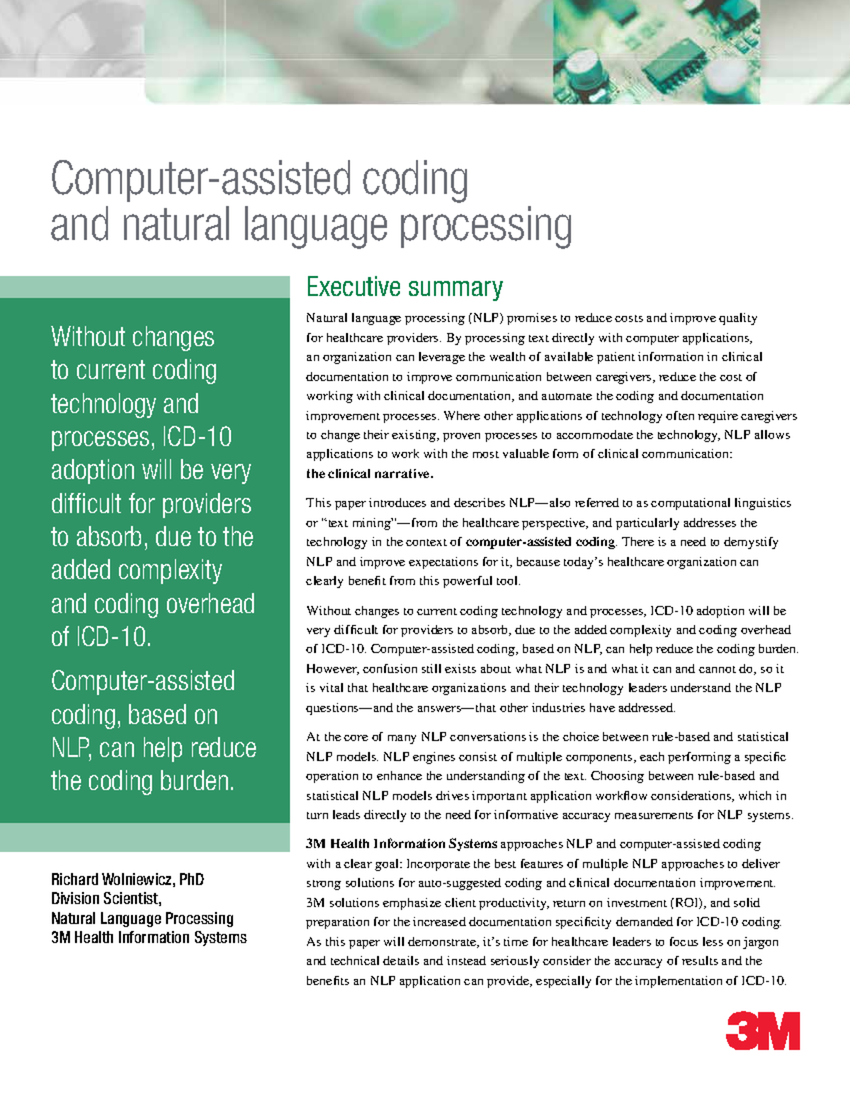 3M NLP white paper - Tells you about document formatting which gains ...