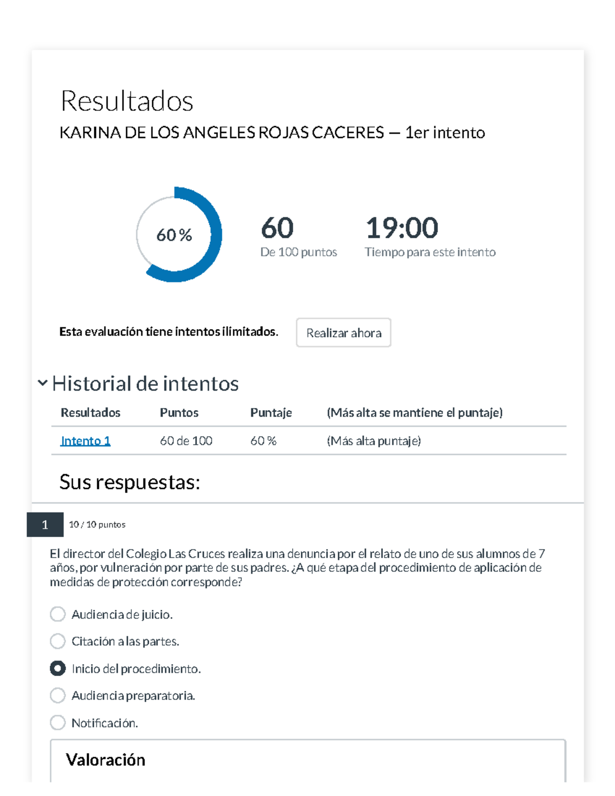 M3 1P - prueba de preparacion - Resultados KARINA DE LOS ANGELES ROJAS CACERES — 1er intento ...