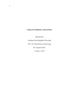 PSY 108 Module One Activity Template - 1-2 Activity: Discussion Self ...