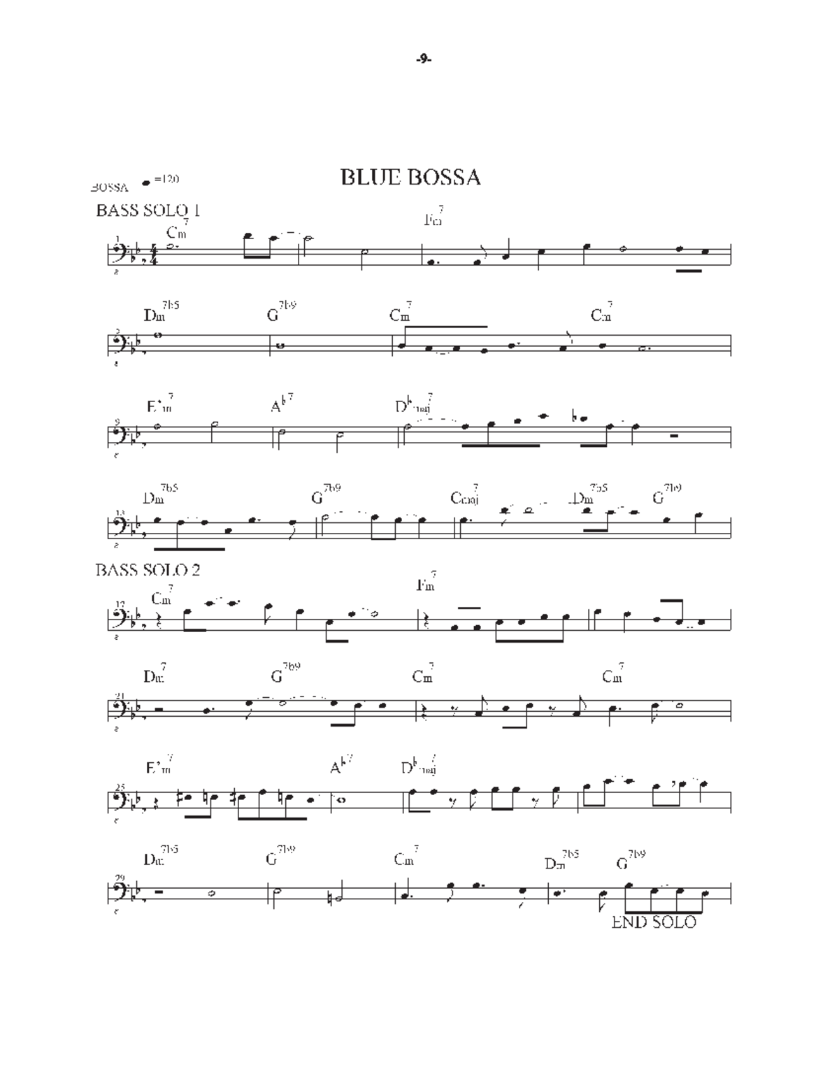 BLUE Bossa BASS - música - historia de la música occidental - Studocu