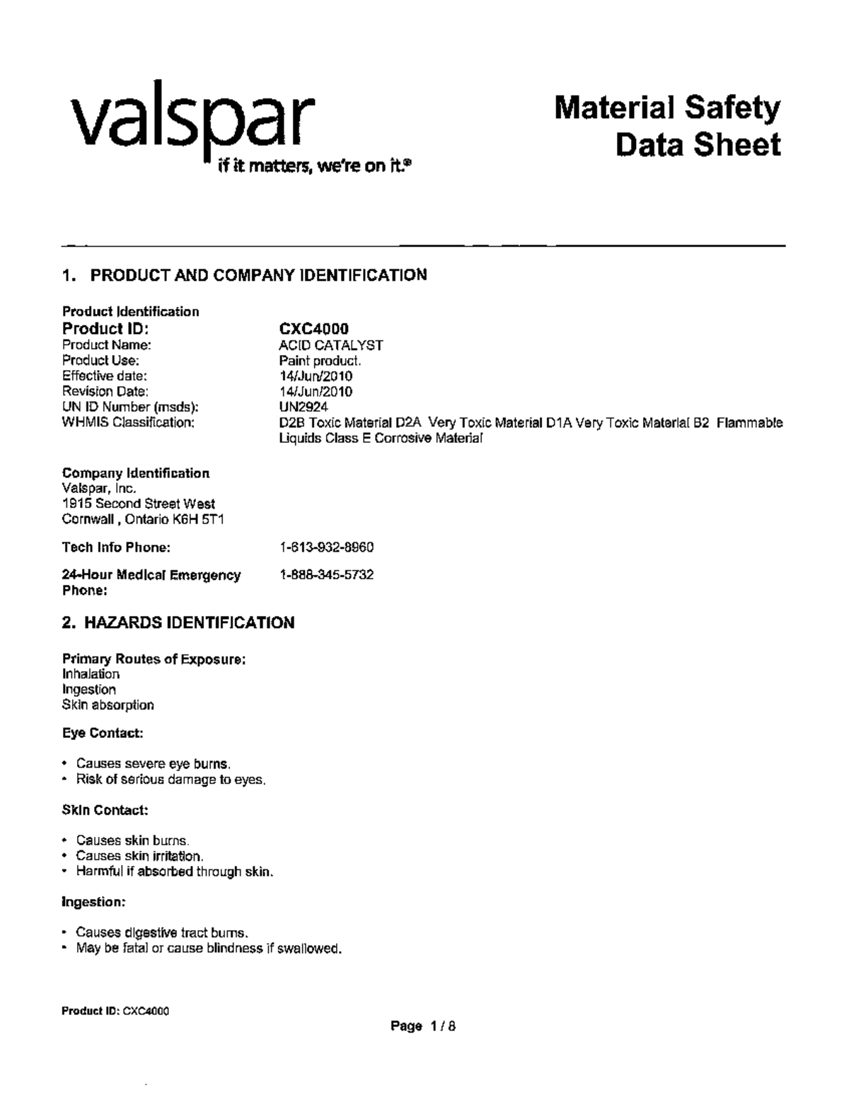 UN2924 MSDS - asdfasdgasfdgasdfasdfasdfssea asdf asdf ;laksjf kajsd;l ...
