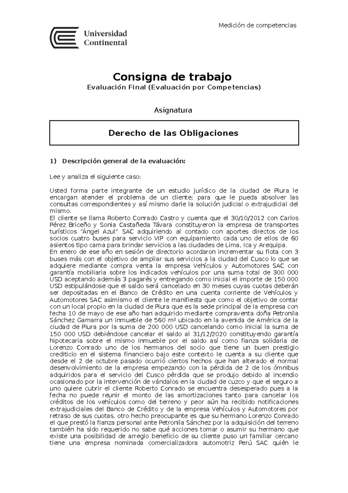 Evaluacion Final Competencias Individual CSU2023 - Medición de competencias Consigna de trabajo ...
