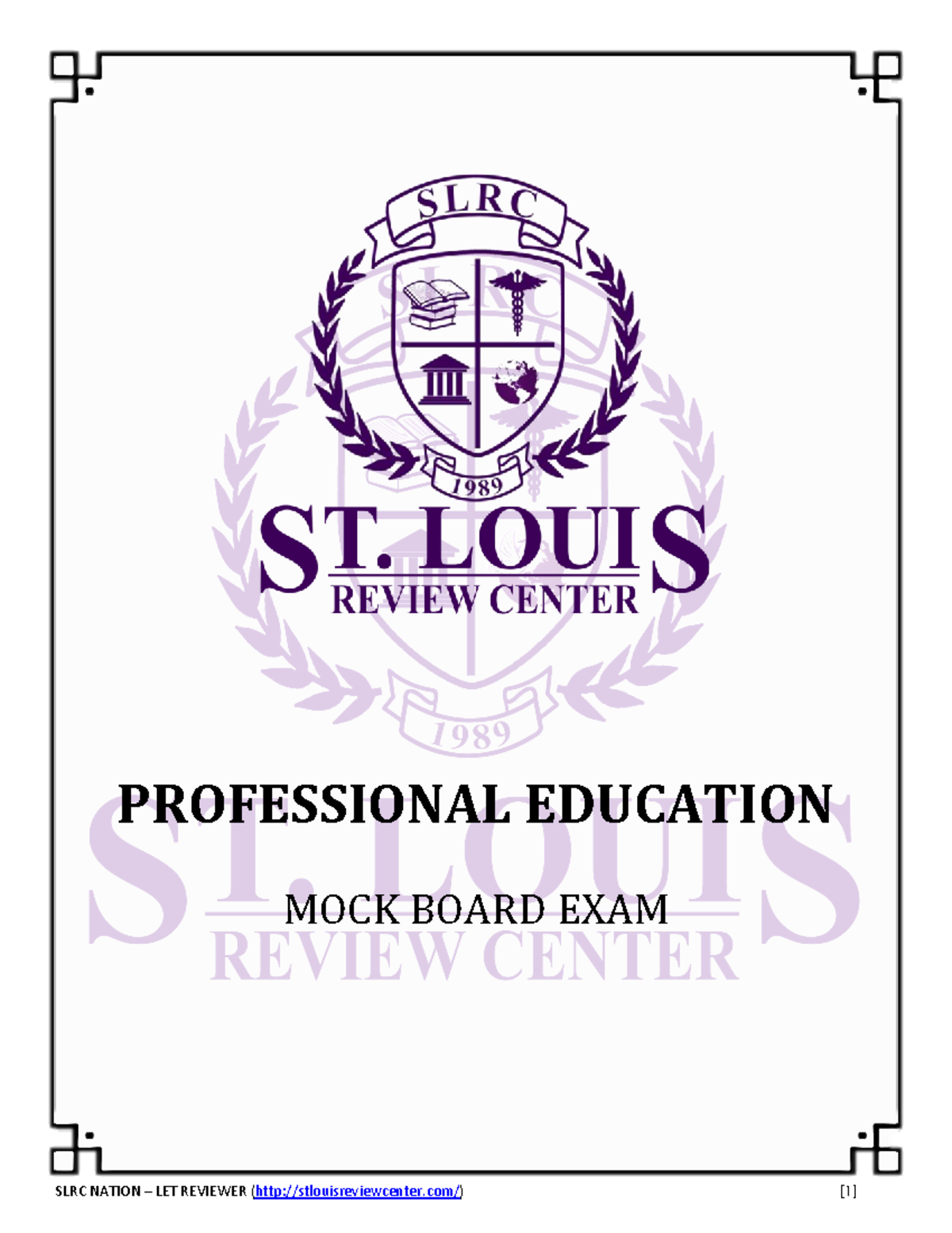 Mockboard prof ed - PROFESSIONAL EDUCATION MOCK BOARD EXAM GENERAL ...