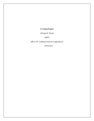 MBA 580 5-1 Report - Managing Innovation 5-1 Report: Process for ...