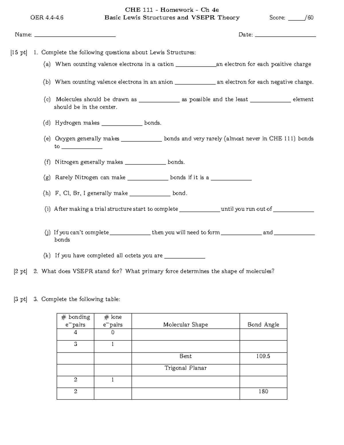 CHE Homework - homework - OER 4-4. CHE 111 - Homework - Ch 4e Basic ...