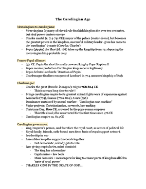 HIST 101 Final Study Guide - HISTORY 101: final study guide Course ...