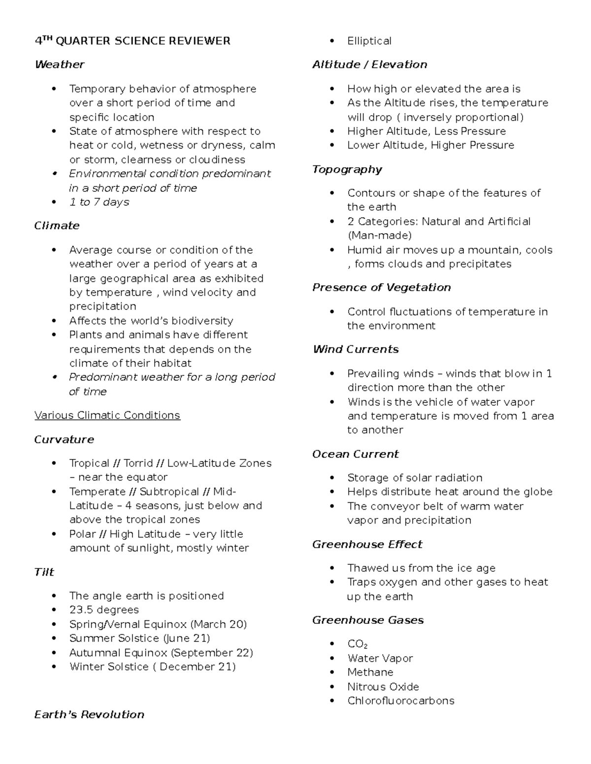 4TH Quarter Science Reviewer - Environmental Science - La Salle - Dasma ...