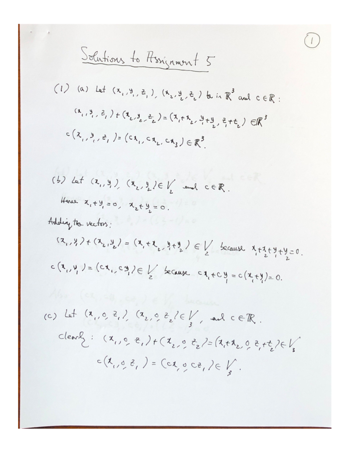 Sol-Practice 5 - Answer to practice - Solutions to Assignment 5 (1) (a ...
