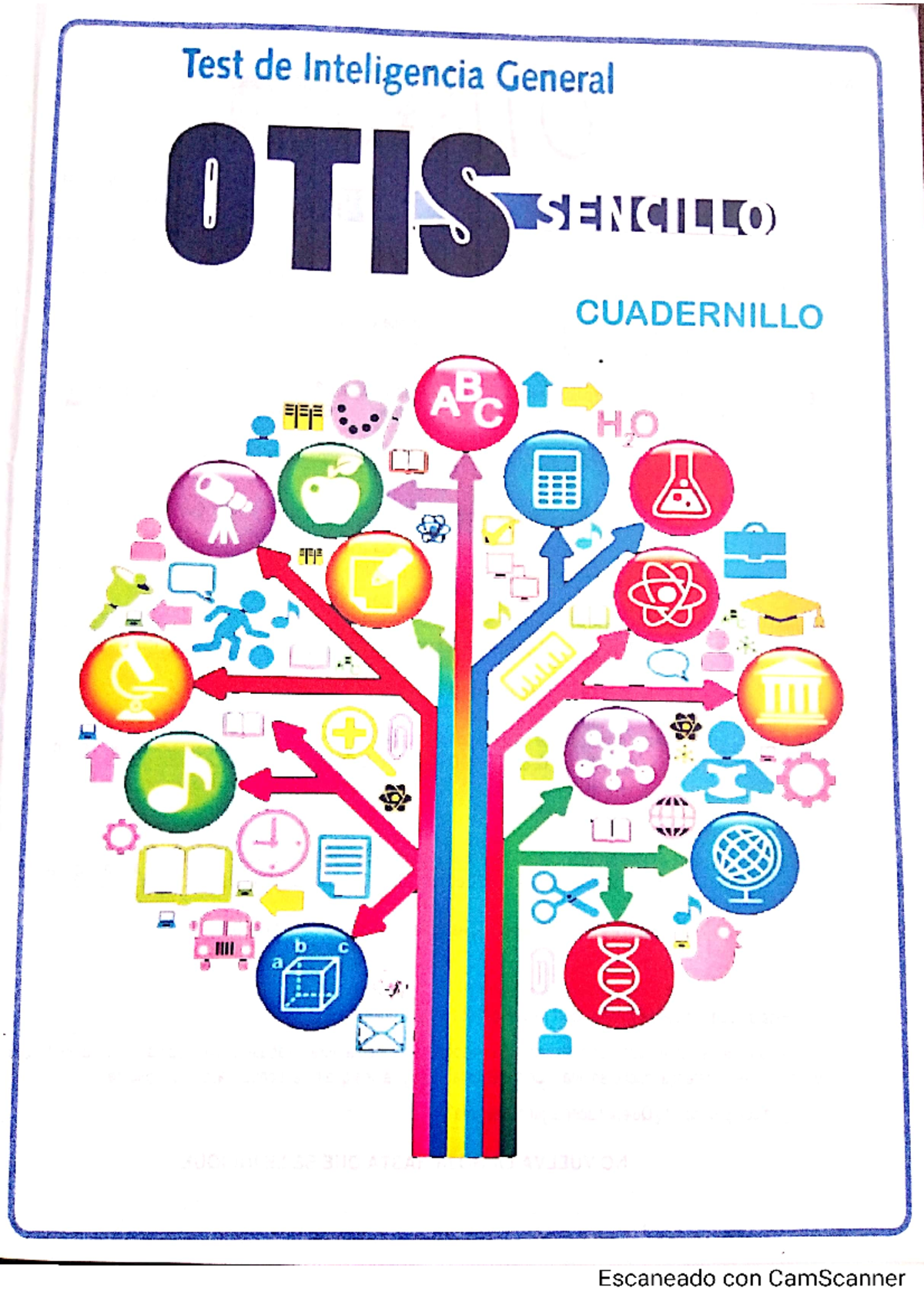 Cuadernillo, OTIS - buen material - Test de Inteligencia General OTIS ...