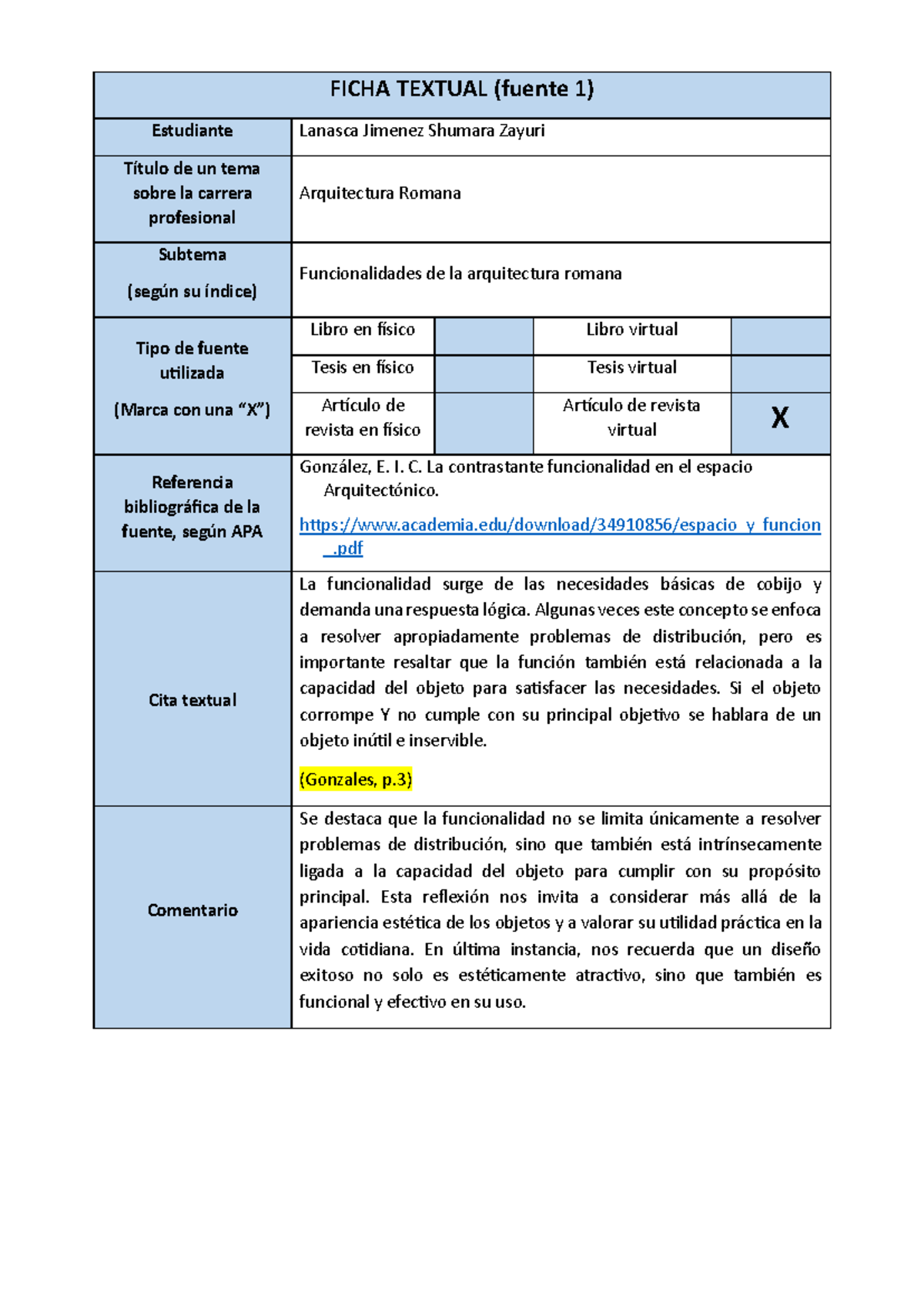 Ficha Textual para referencias y citas bibliograficas - FICHA TEXTUAL ...