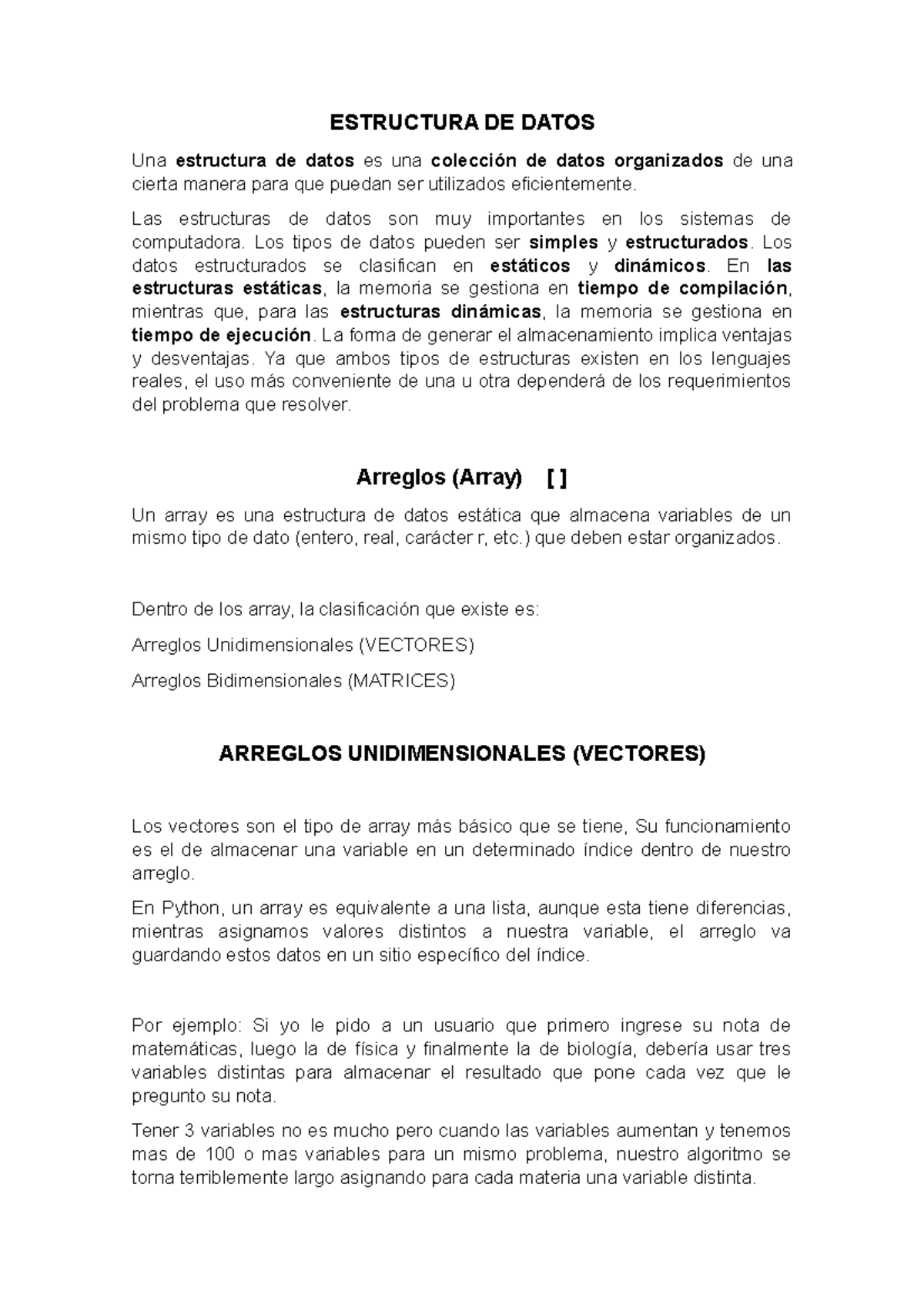 Arreglos Array Algoritmos De Ordenamiento Y De Busqueda Estructura De Datos Una Estructura