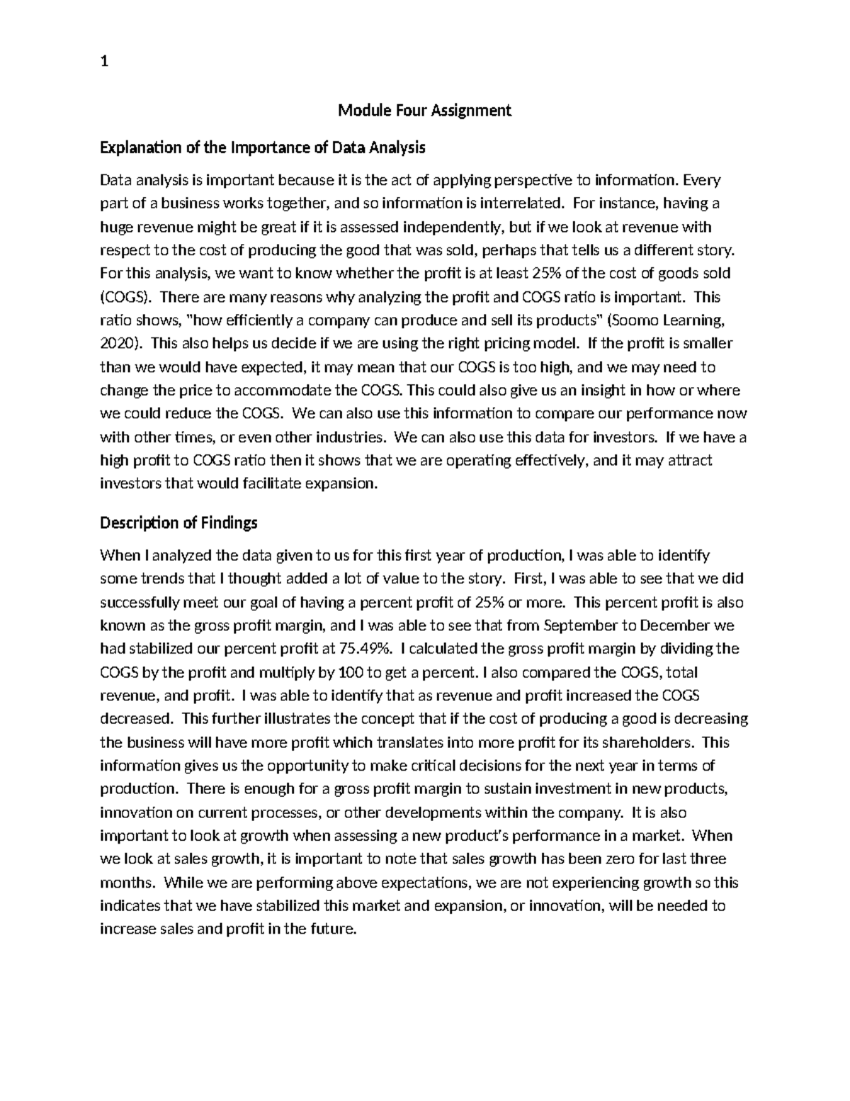 Module Four Paper - Module Four Assignment Explanation of the ...