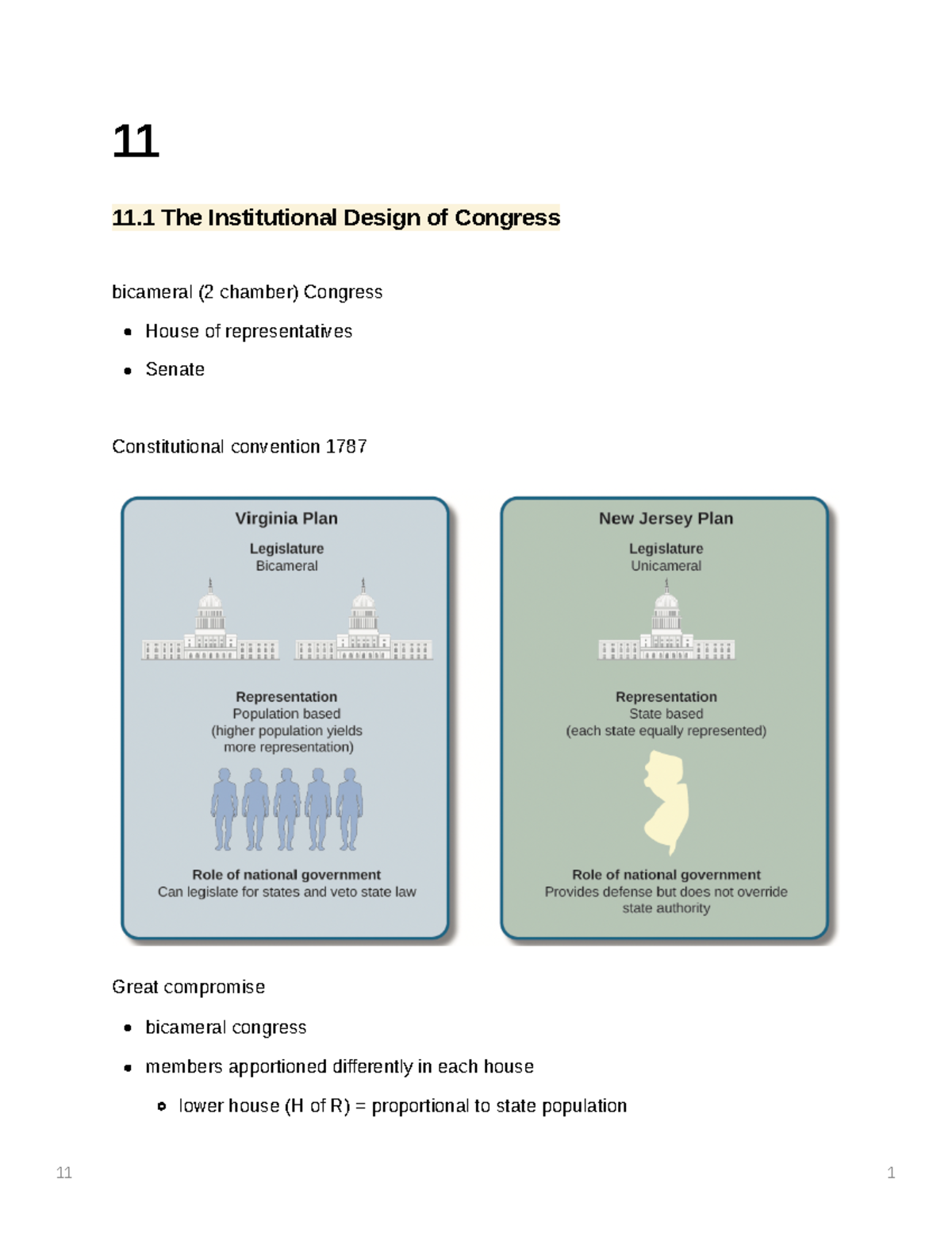 American government 11.1 - 11 11 The Institutional Design of Congress ...