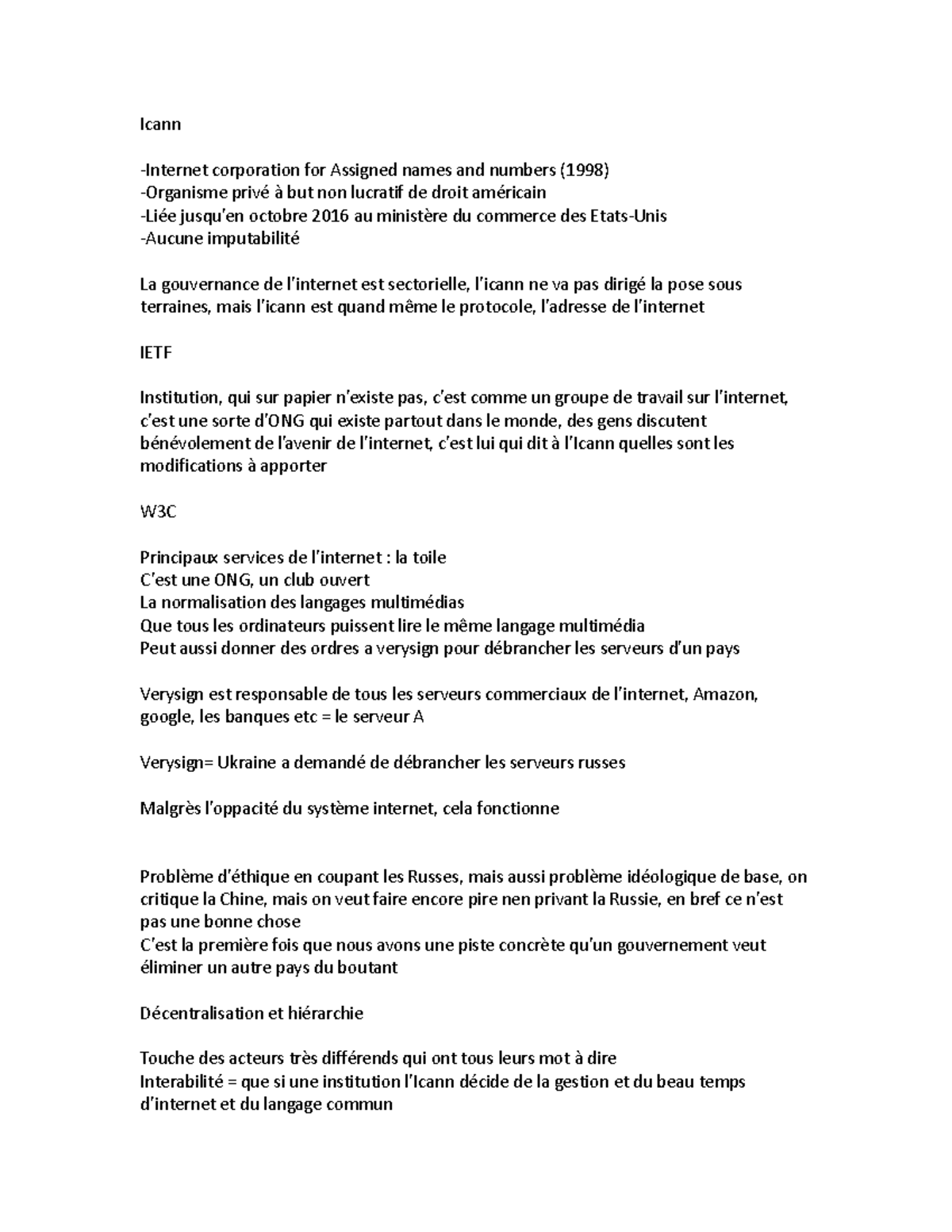 Brève prise de note séance 3 cours 3013 - pol 3013 - UdeM - Studocu