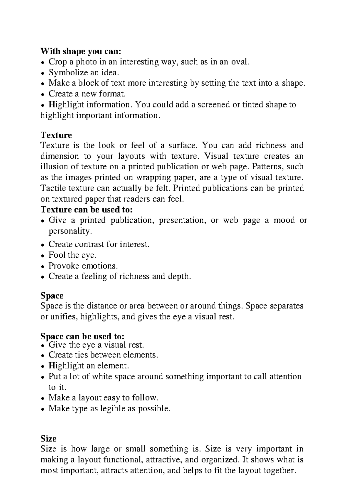 Basics of design and graphic (bajmc-114) (u-1,p-1)-5-8 - With shape you ...