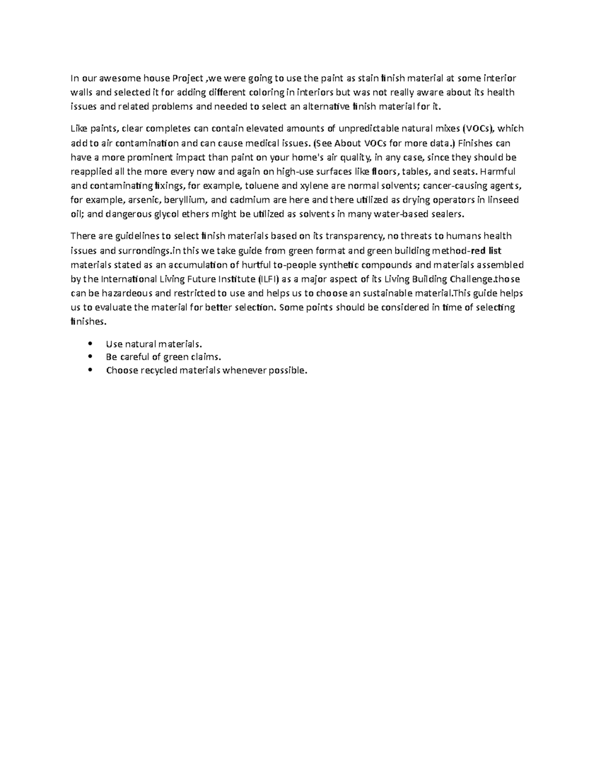 Assignment 5 2 - notes - In our awesome house Project ,we were going to ...