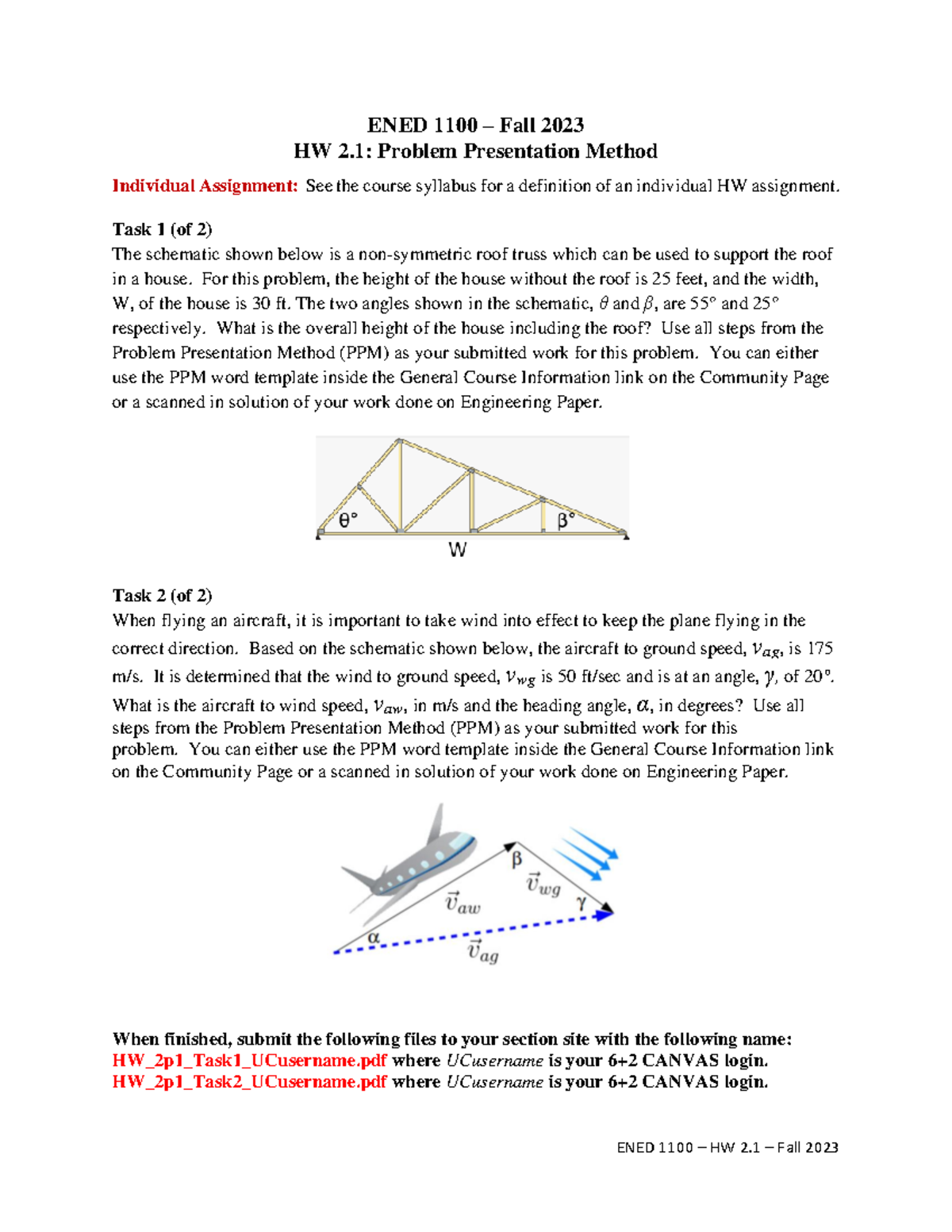 HW 2p1 PPM - engineer - ENED 1100 – HW 2. 1 – Fall 2023 ENED 11 00 ...