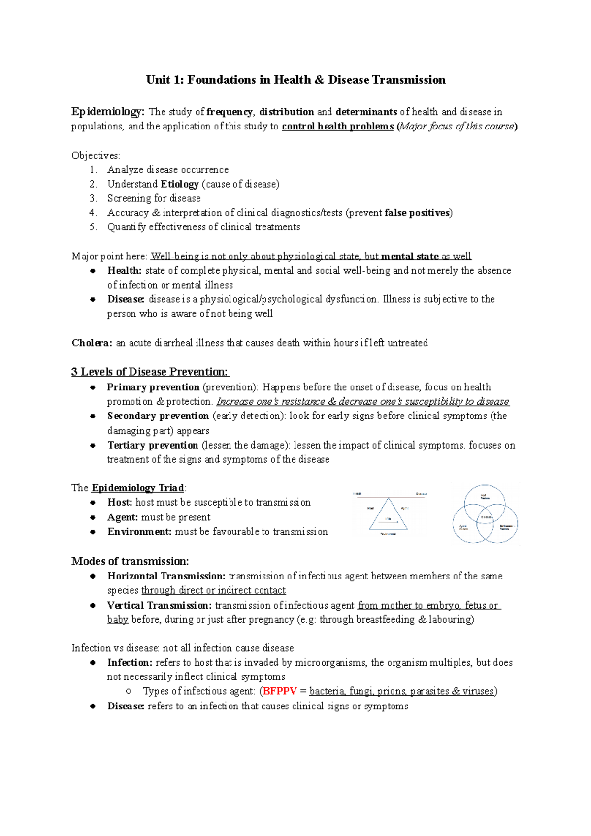 Notes For Lecture 1 2 3 4 Unit 1 Foundations In Health notes-for-lecture-1-2-3-4-unit-1-foundations-in-health