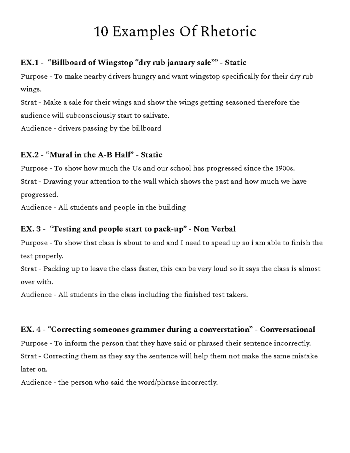 10 Examples Of Rhetoric - 10 Examples Of Rhetoric EX - “Billboard of ...