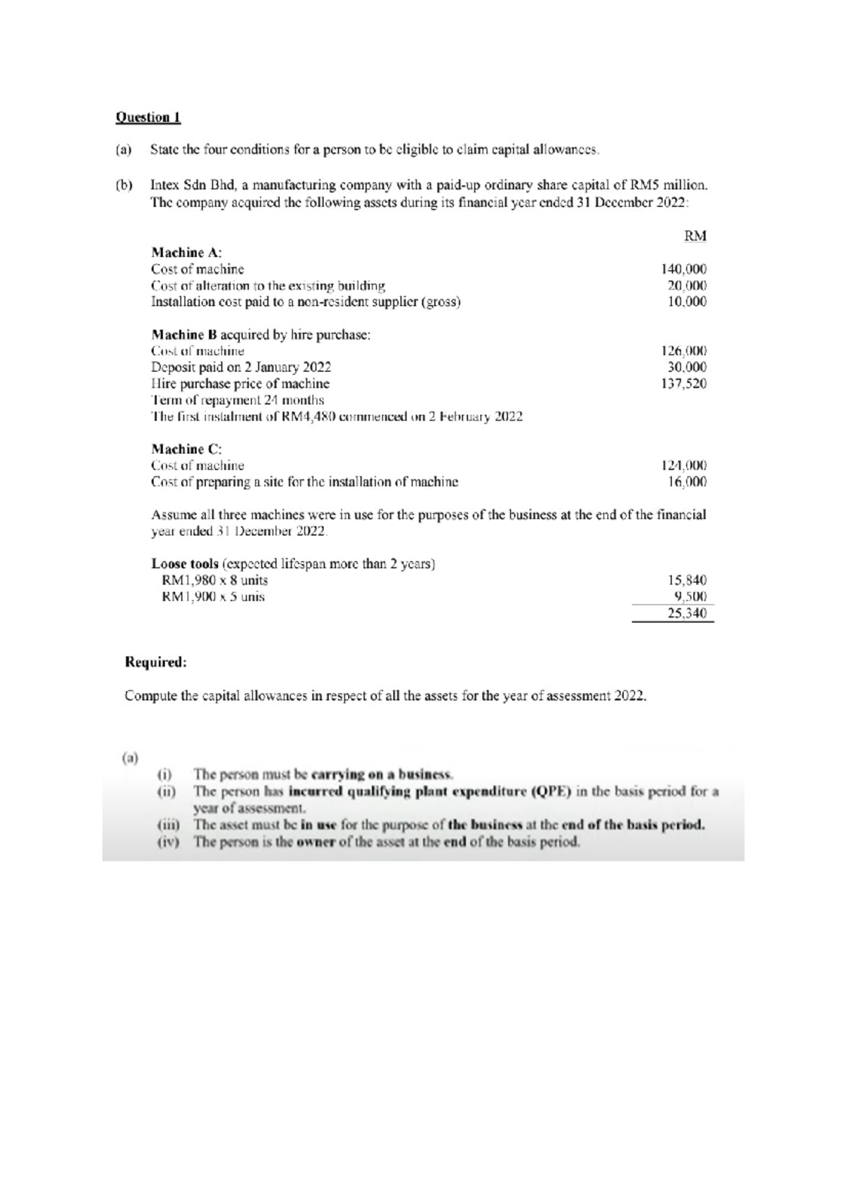 Tutorial-9 - question - Finance and Investment - (a) 4(b) is ...