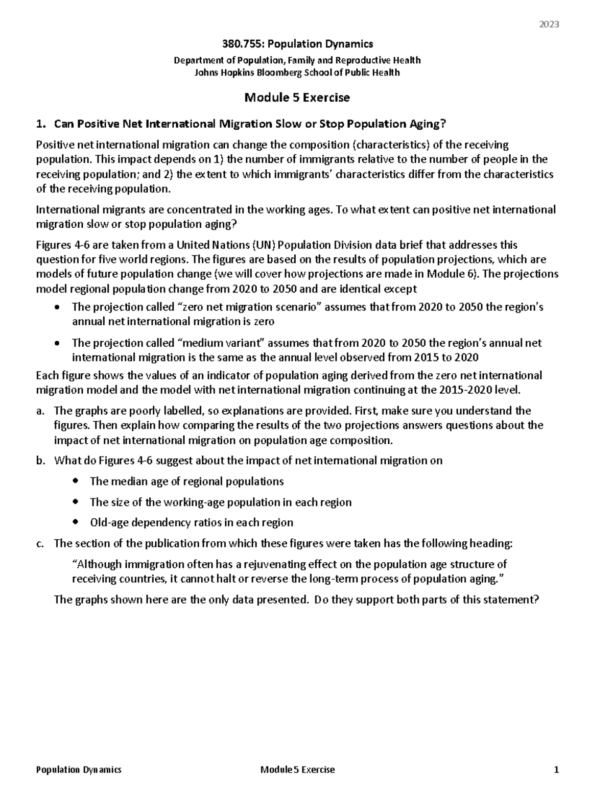 Module 5 Exercise 2023 - These are practice problems for public health ...