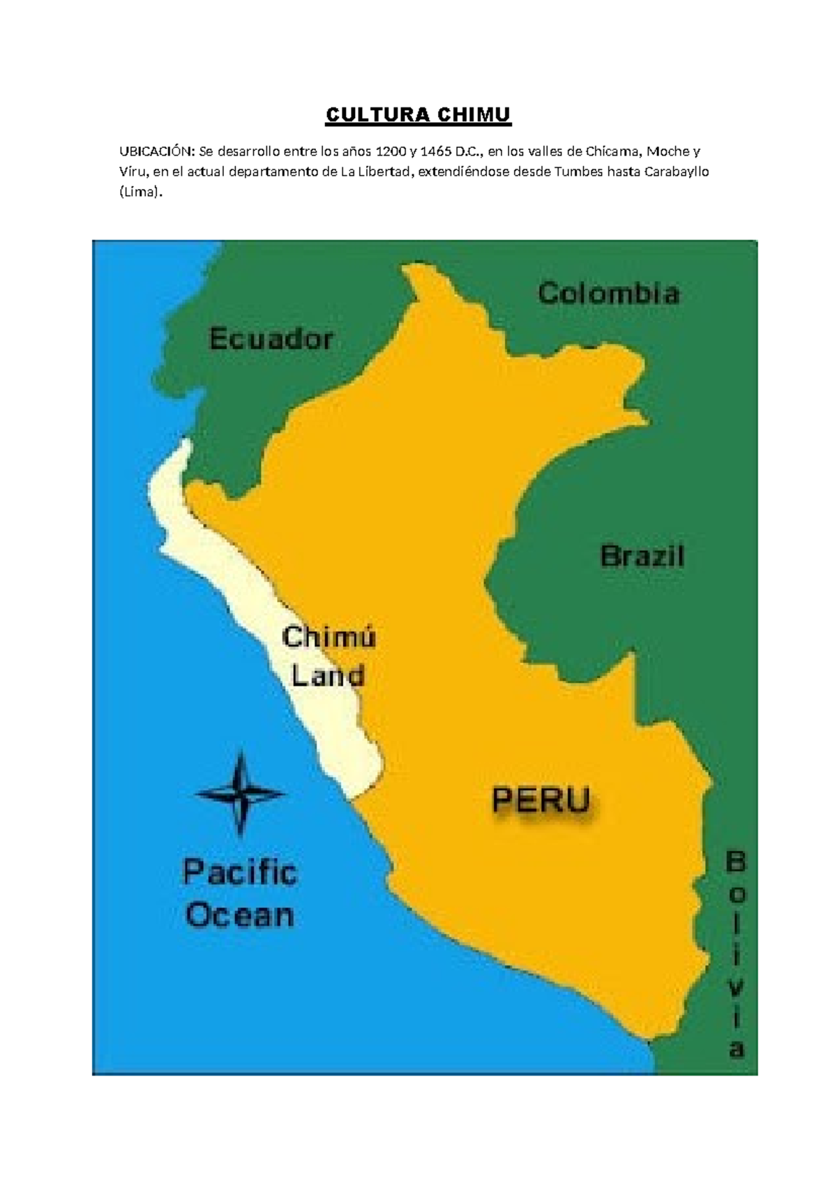 Cultura Chimu - importante - CULTURA CHIMU UBICACIÓN: Se desarrollo ...